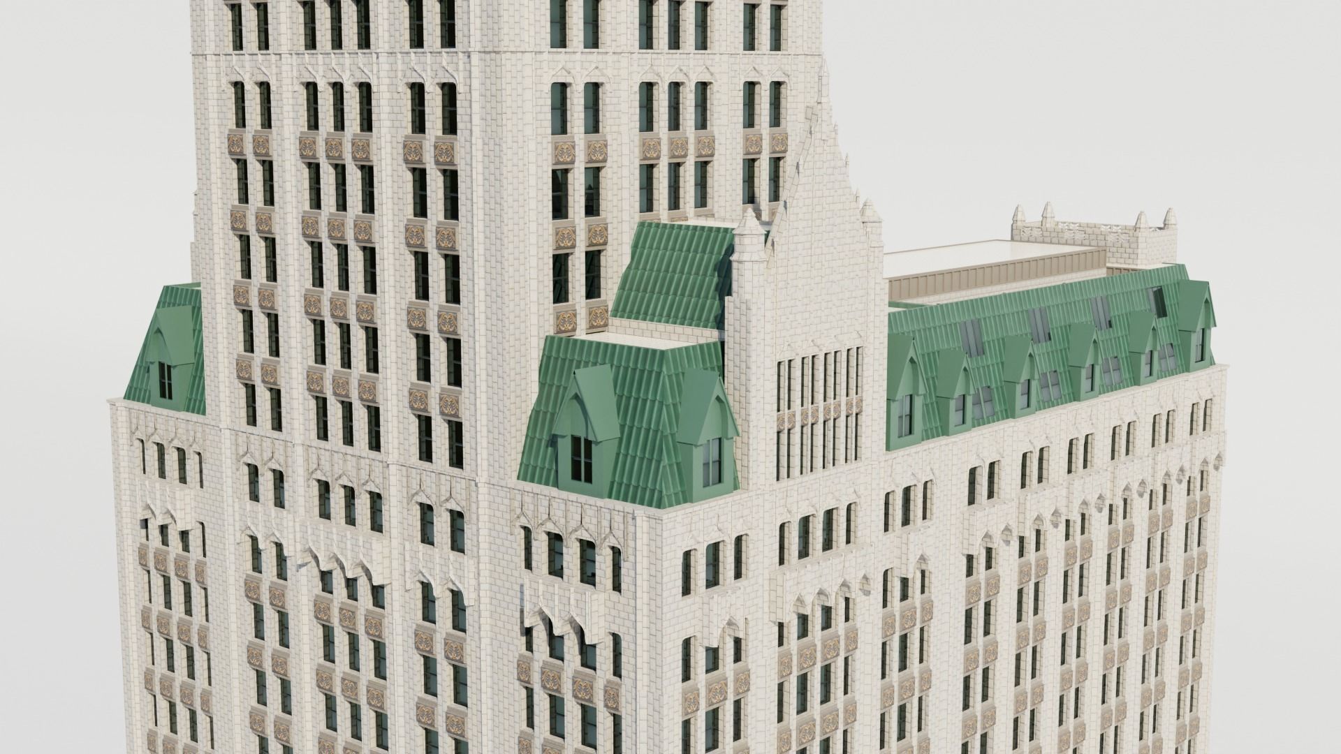 3D model NYC The Woolworth Building VR / AR / low-poly | CGTrader