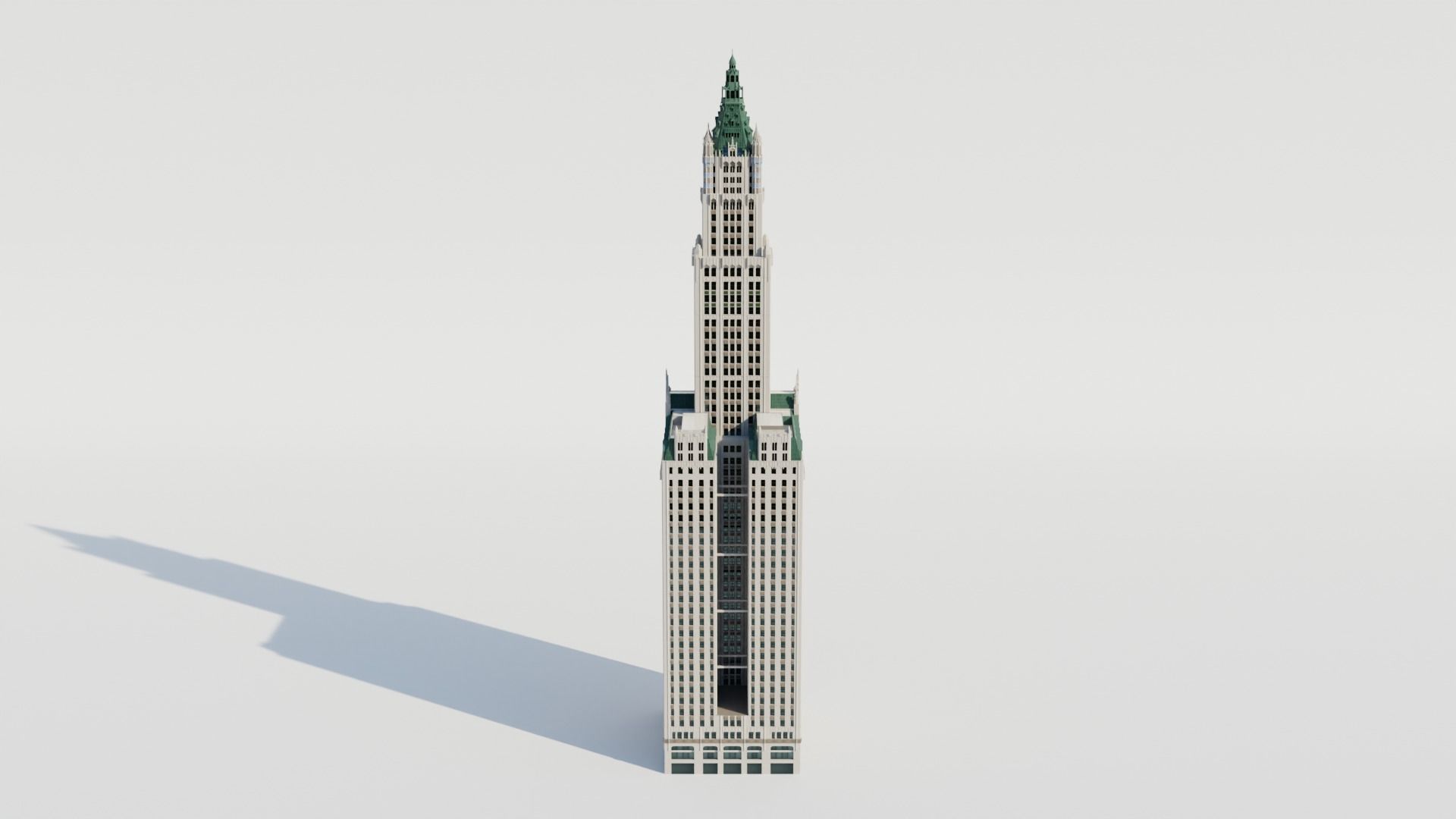 3D model NYC The Woolworth Building VR / AR / low-poly | CGTrader