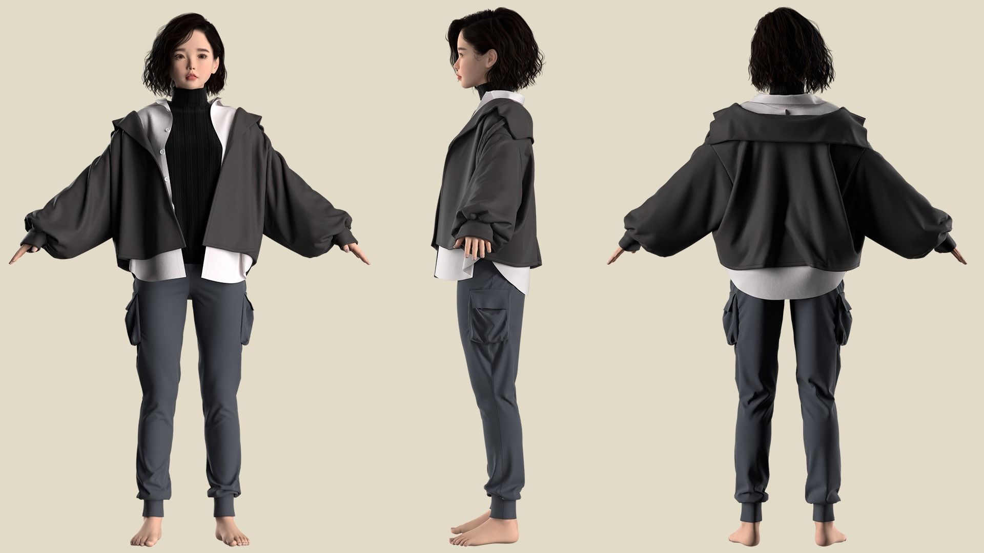 Female Outfit Marvelous Designer 3D model | CGTrader