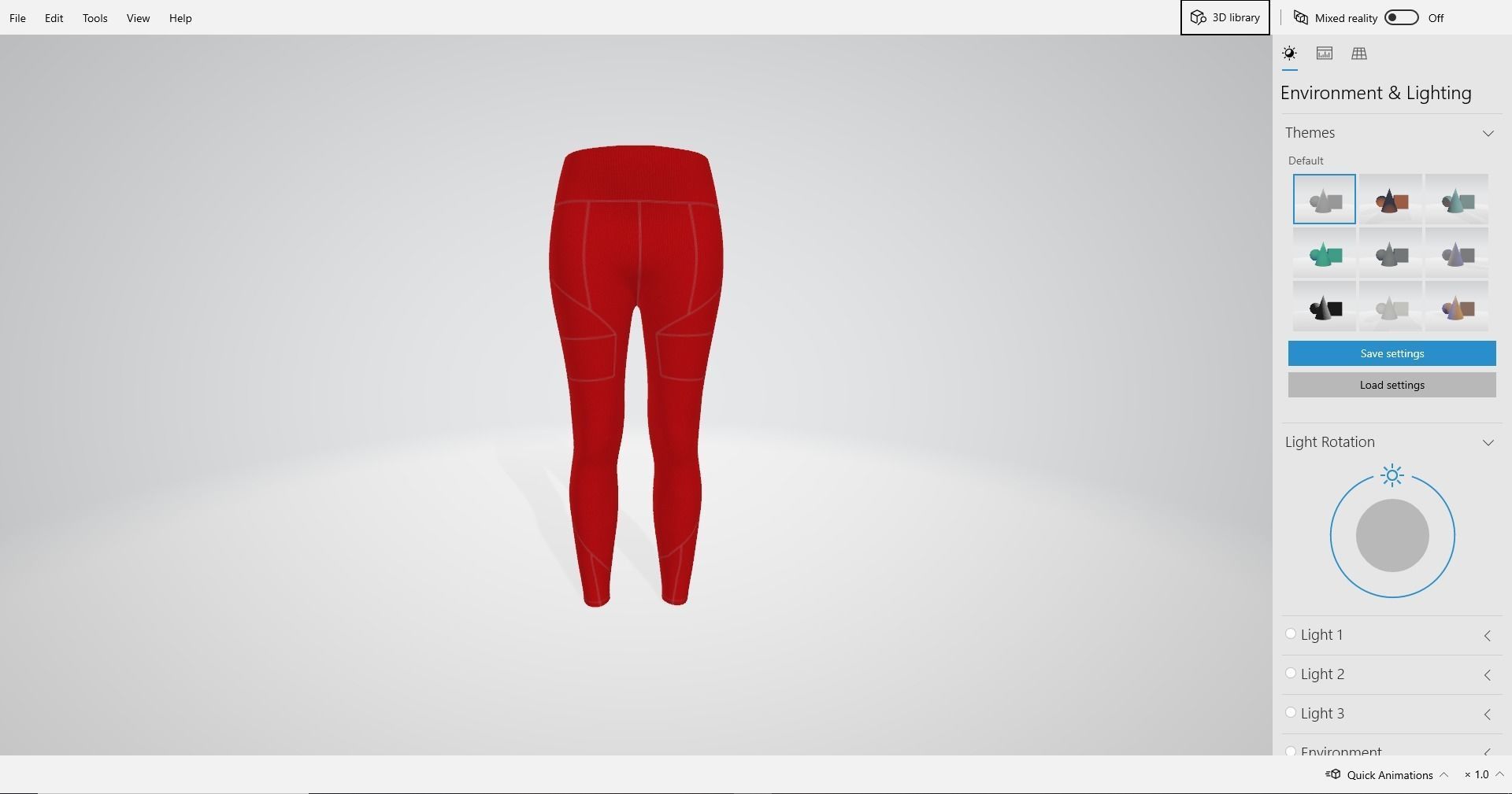 Women High-Waisted Leggings 3D model | CGTrader