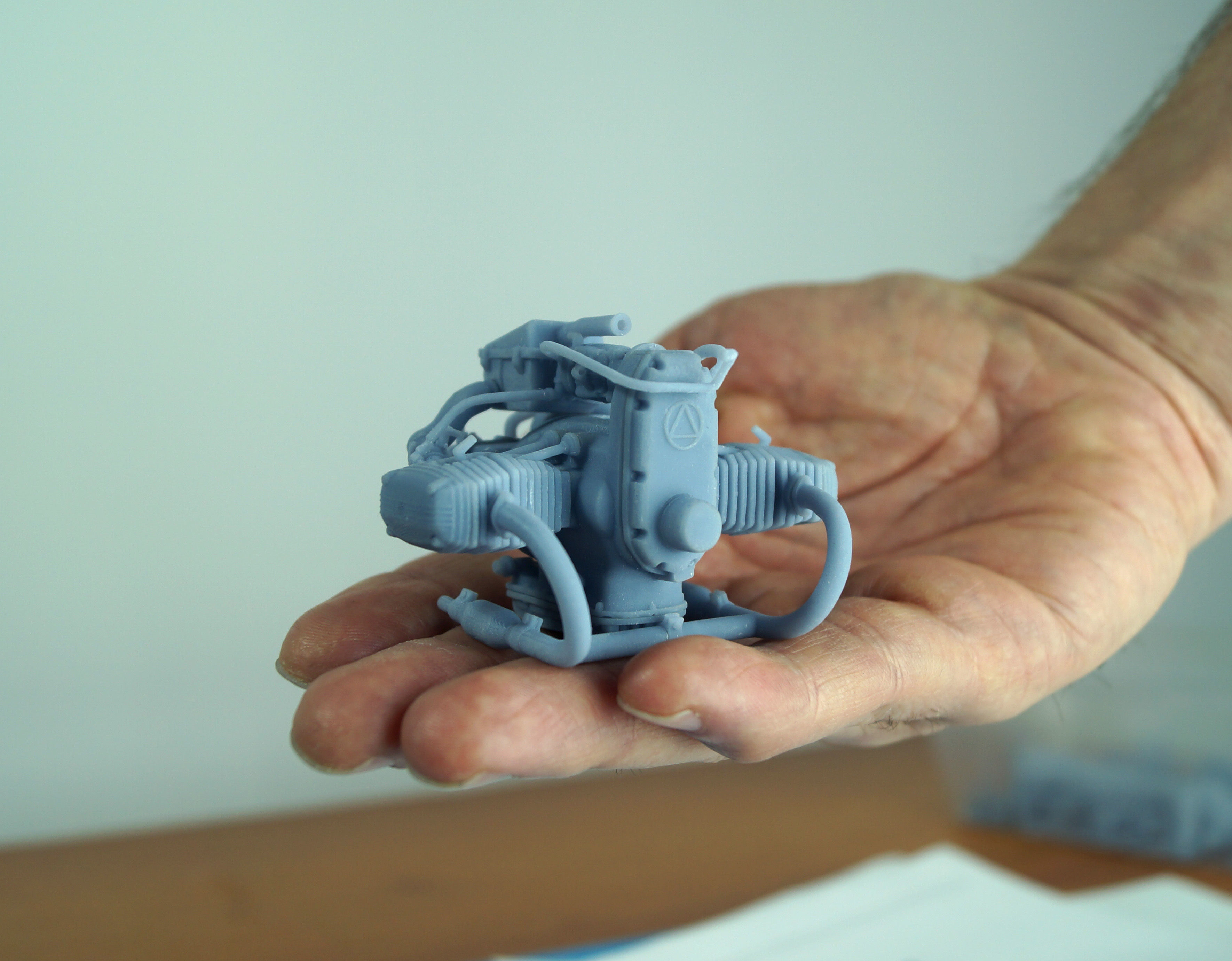 Engine of motorcycle Ural 12 scale free 3D model 3D printable | CGTrader