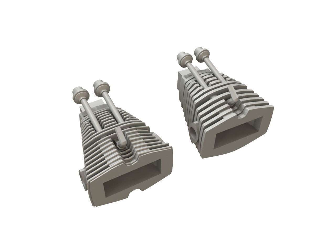 Engine of motorcycle Ural 12 scale free 3D model 3D printable | CGTrader