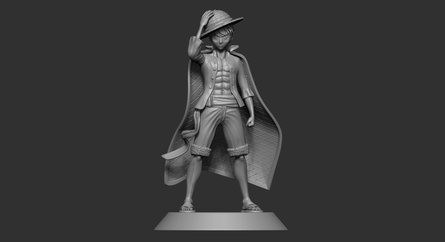 Monkey D-luffy 3D model 3D printable | CGTrader