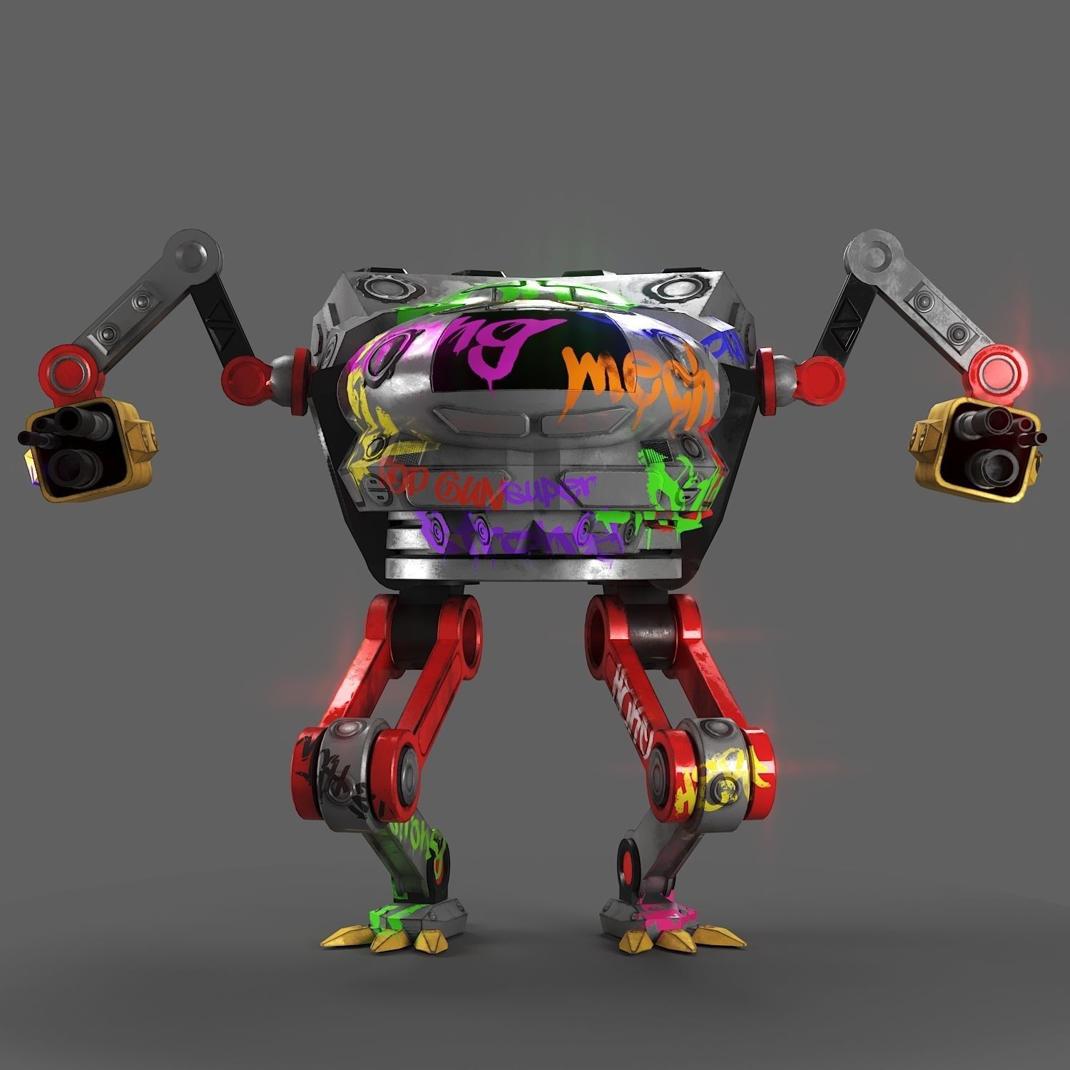 3D model graphity mech VR / AR / low-poly | CGTrader