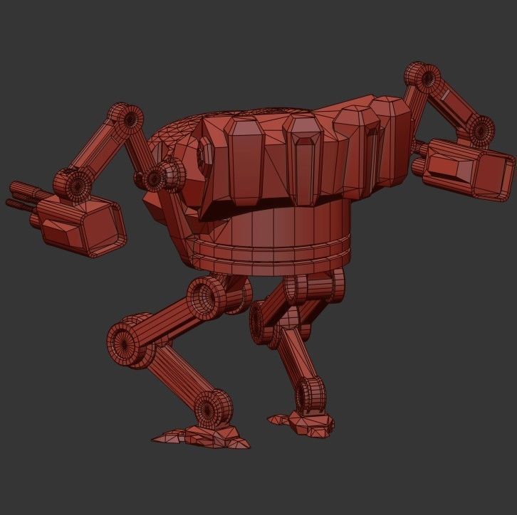 3D model graphity mech VR / AR / low-poly | CGTrader