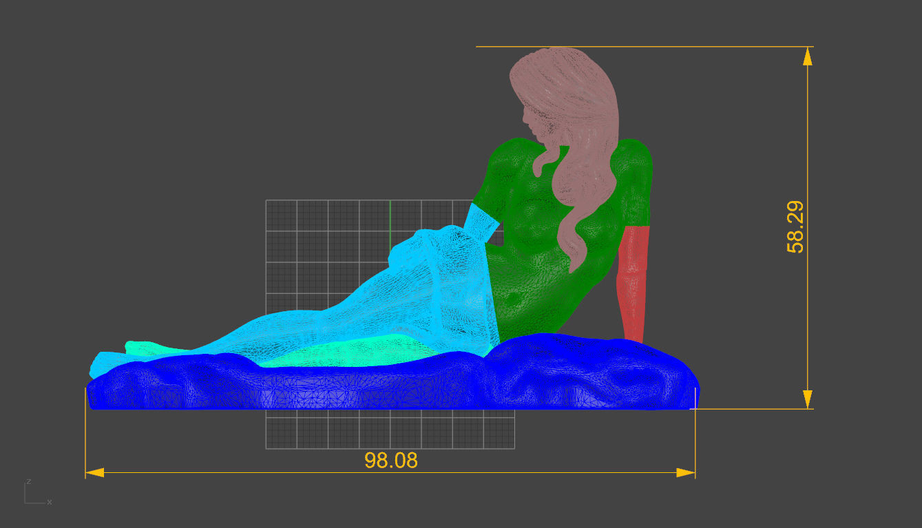 female figure 3D model 3D printable | CGTrader