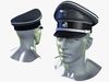 3D model WWII SS German Officer Cap Low Poly VR / AR / low-poly | CGTrader