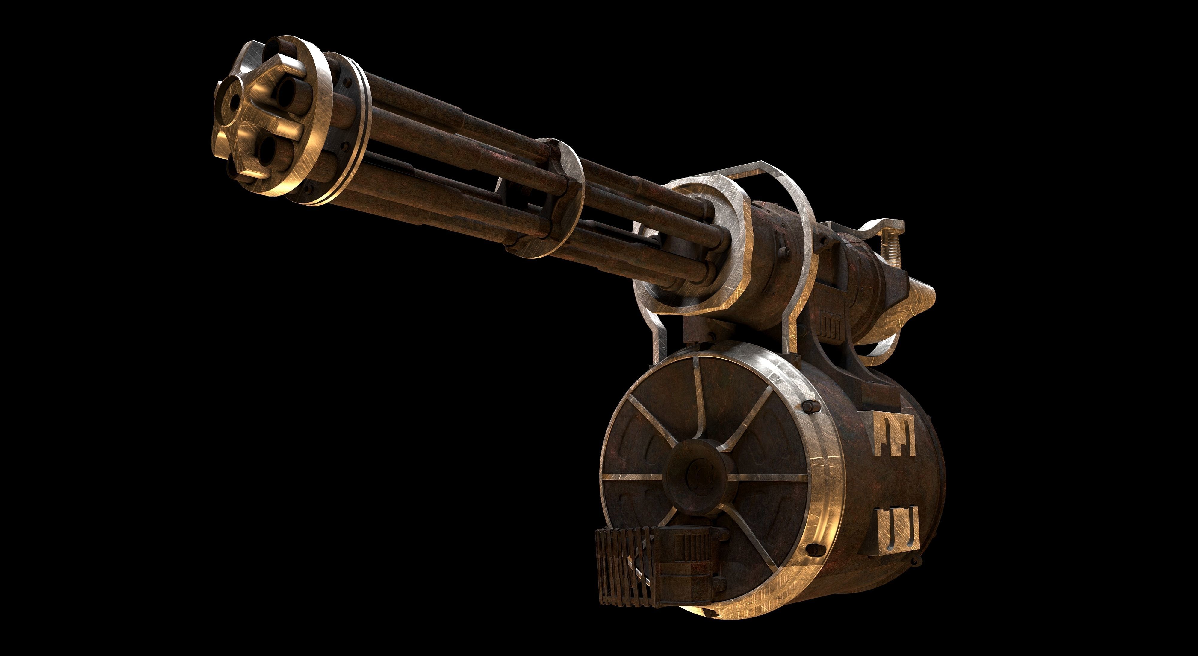 Mini Machine Gun 3D model | CGTrader