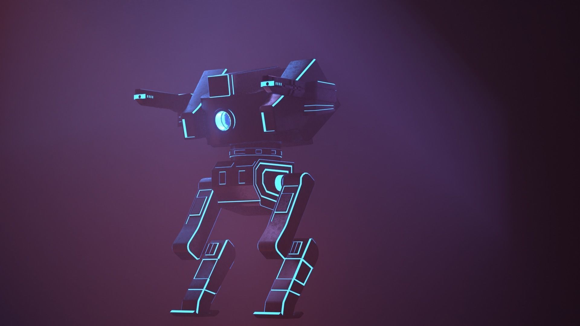 3D model Wi-Fi mech VR / AR / low-poly | CGTrader