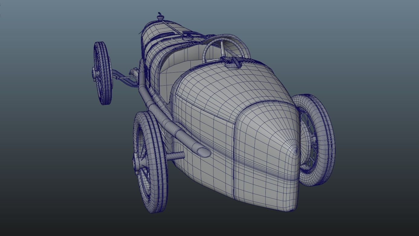 1924 Grand Prix - race car 3D model | CGTrader