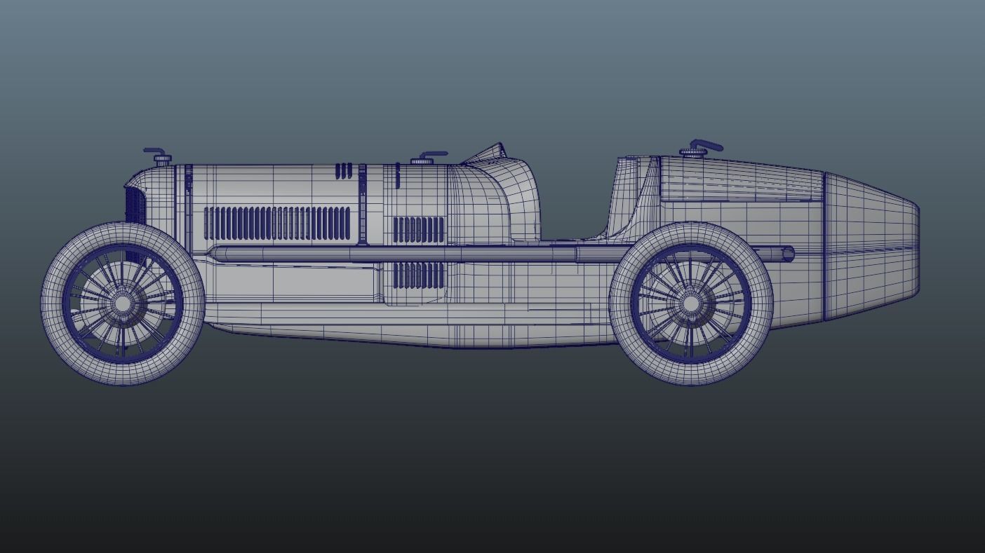 1924 Grand Prix - race car 3D model | CGTrader