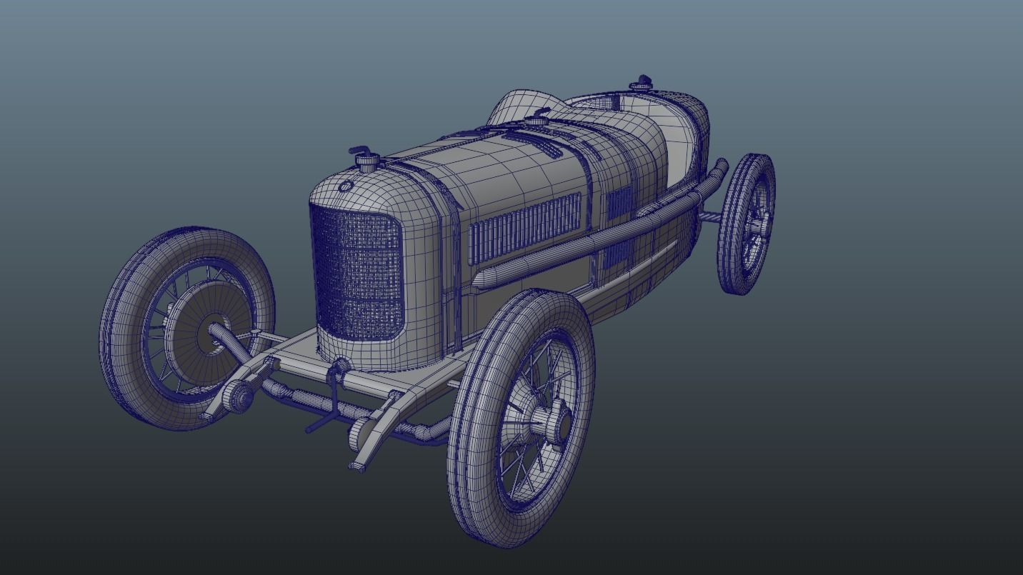 1924 Grand Prix - race car 3D model | CGTrader
