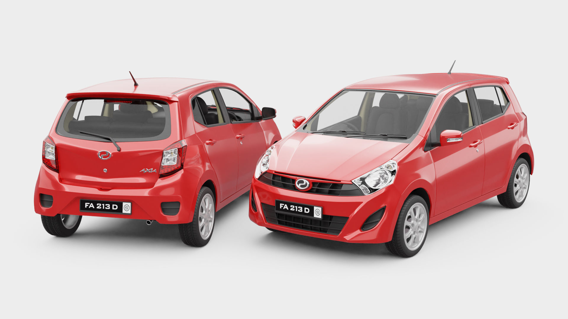 Perodua Axia 3D model | CGTrader
