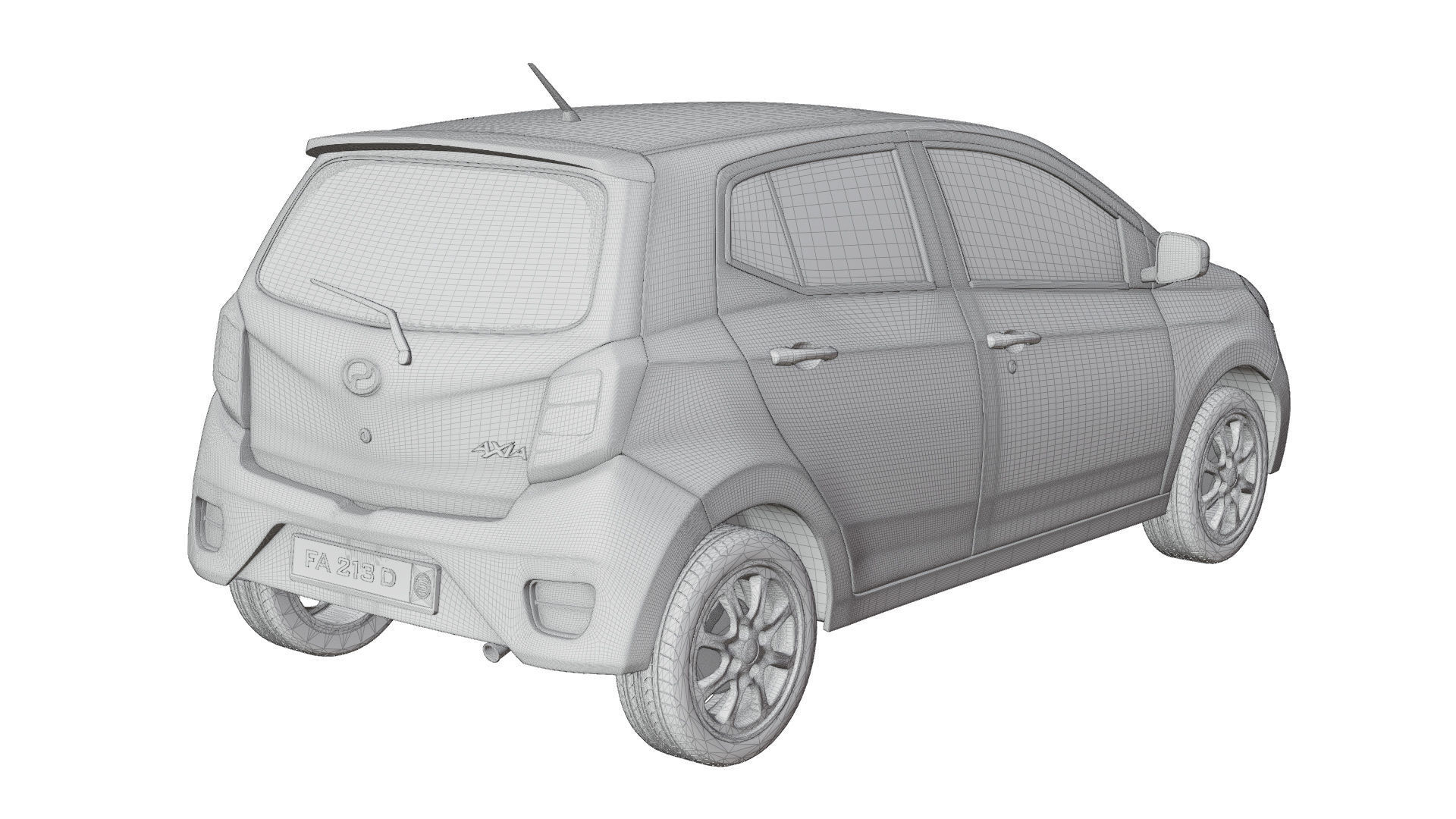 Perodua Axia 3D model | CGTrader