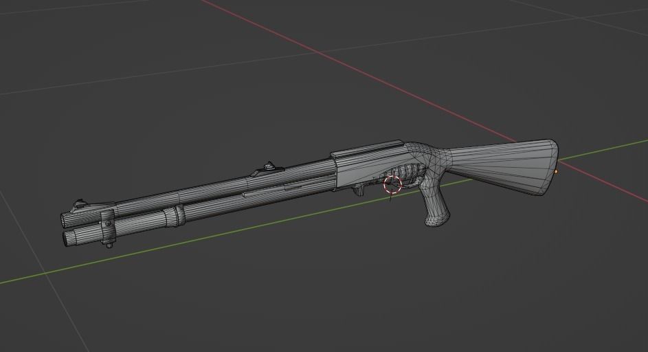 Low Poly Shotgun with textures free VR / AR / low-poly 3D model | CGTrader