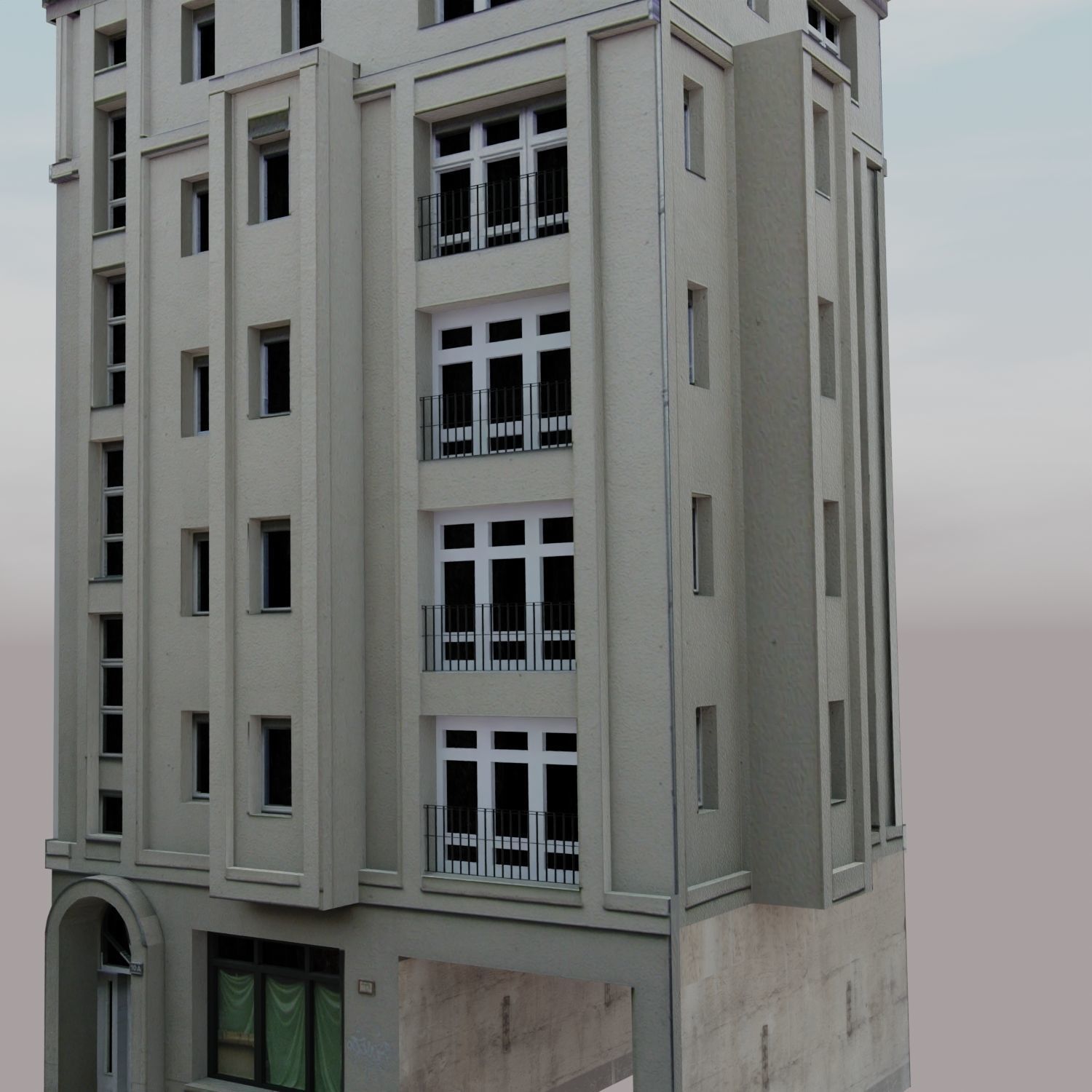 Residential Block Building free 3D model | CGTrader