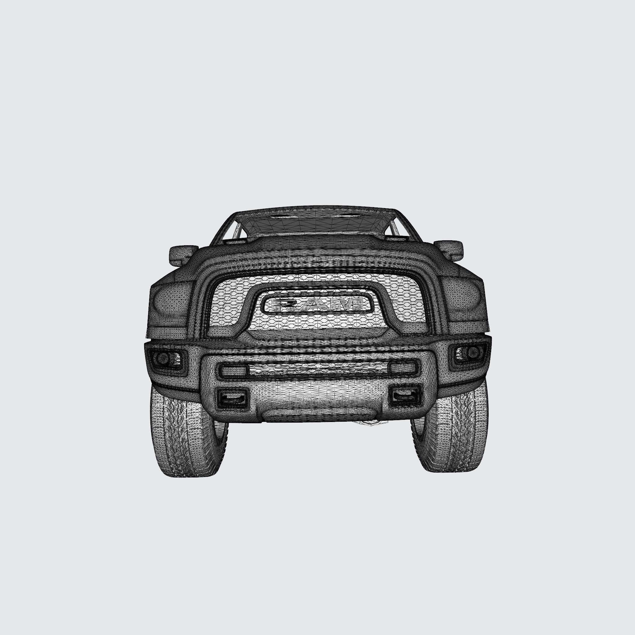 Dodge Ram 1500 Rebel 2015 3D model 3D printable | CGTrader