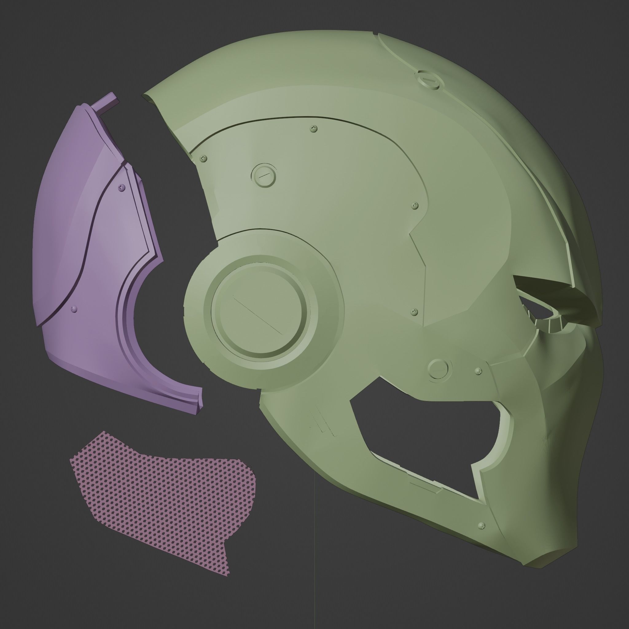 Blue Ronin Helmet 3D model 3D printable | CGTrader