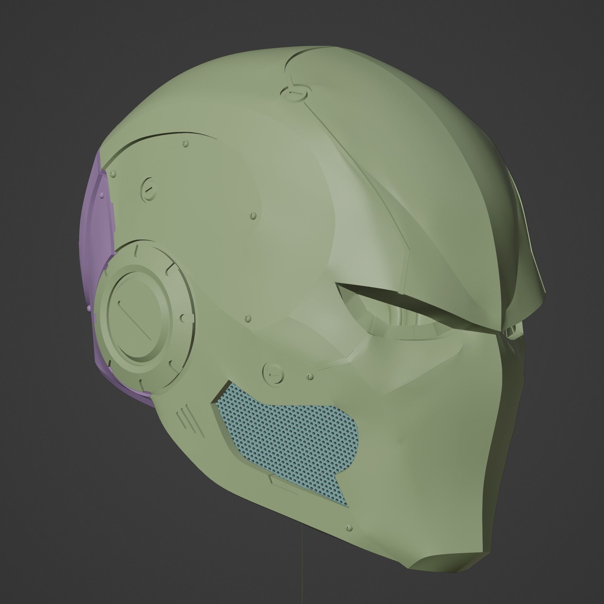 Blue Ronin Helmet 3D model 3D printable | CGTrader