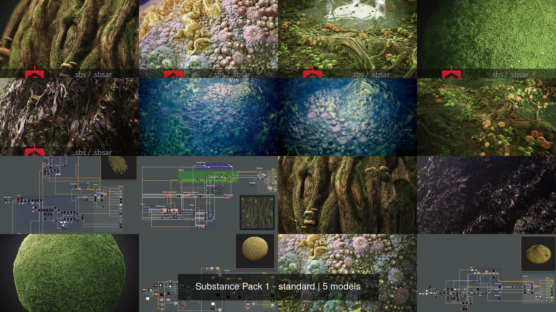 Substance Pack 1 - standard 3D Model Collection | CGTrader