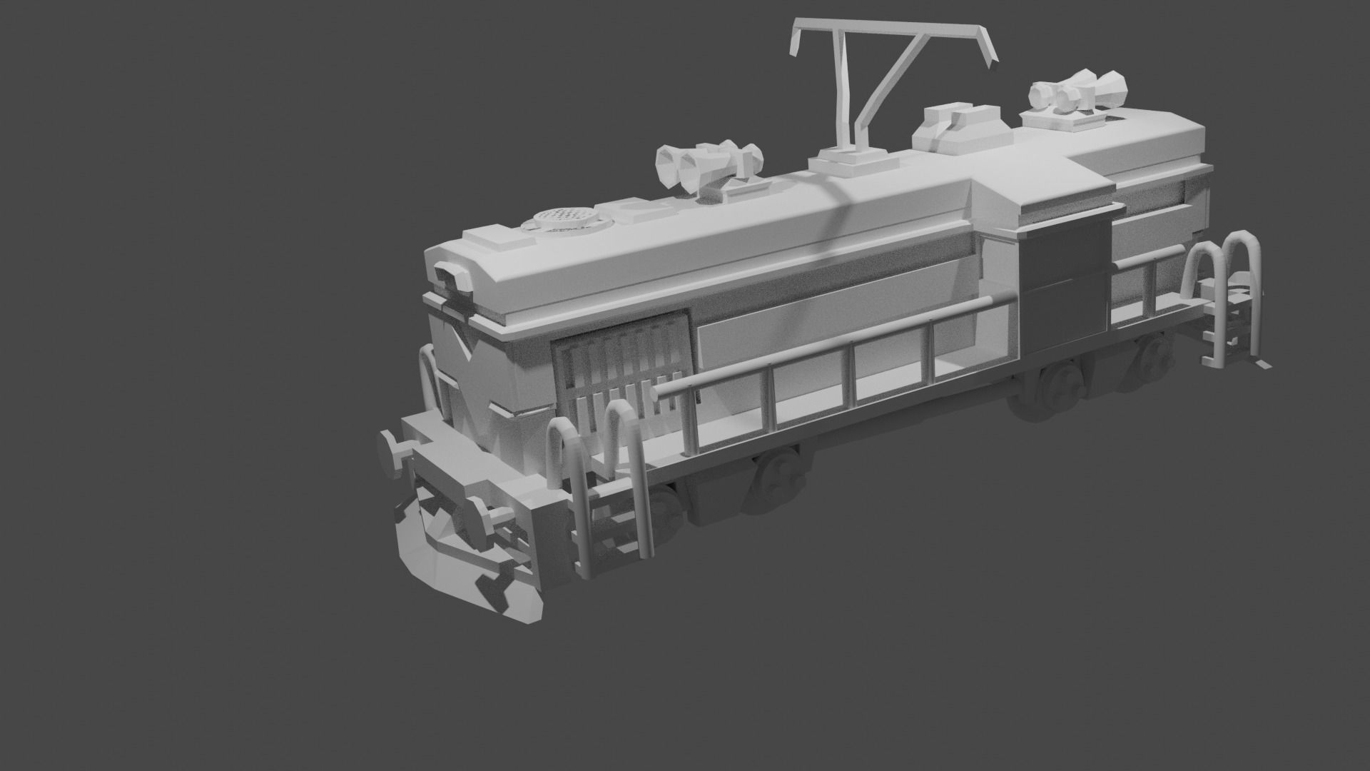 3D TRAIN WITH BOTH SIDE ENGINE 3D model animated | CGTrader