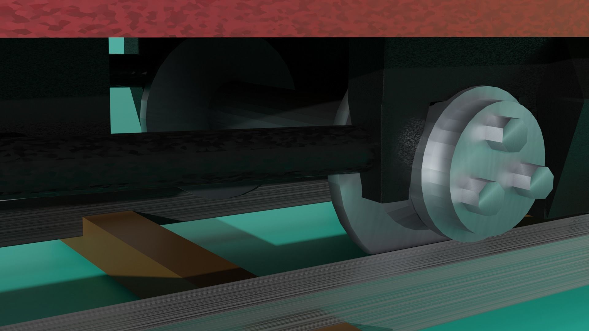 3D TRAIN WITH BOTH SIDE ENGINE 3D model animated | CGTrader