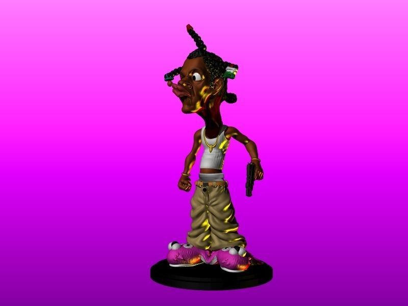 LOC DOG 3D model 3D printable | CGTrader