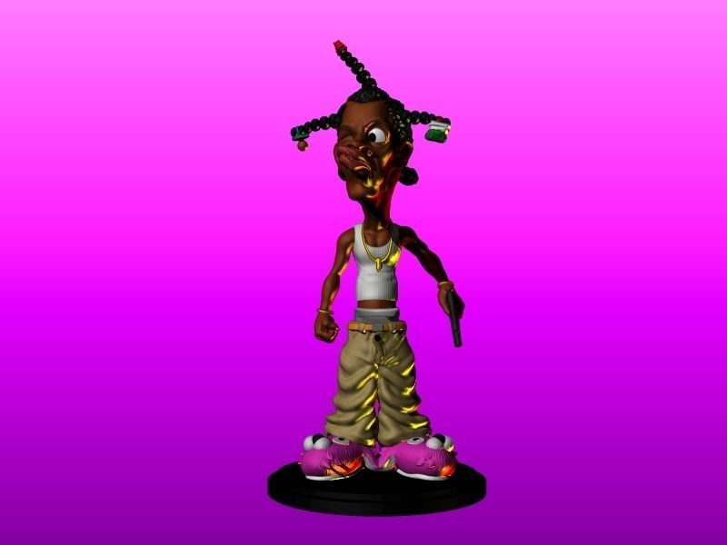 LOC DOG 3D model 3D printable | CGTrader