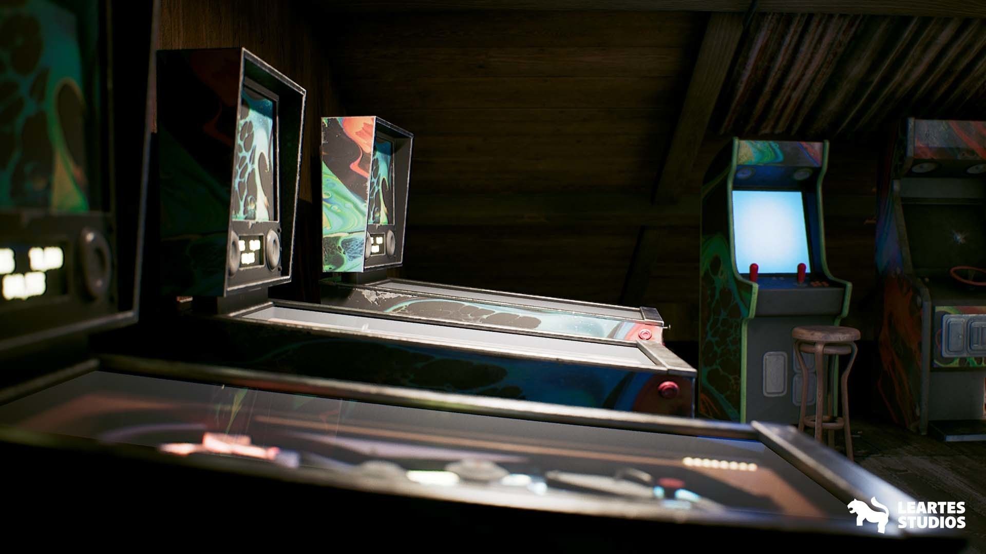 3D model Retropunk Saloon Environment VR / AR / low-poly | CGTrader