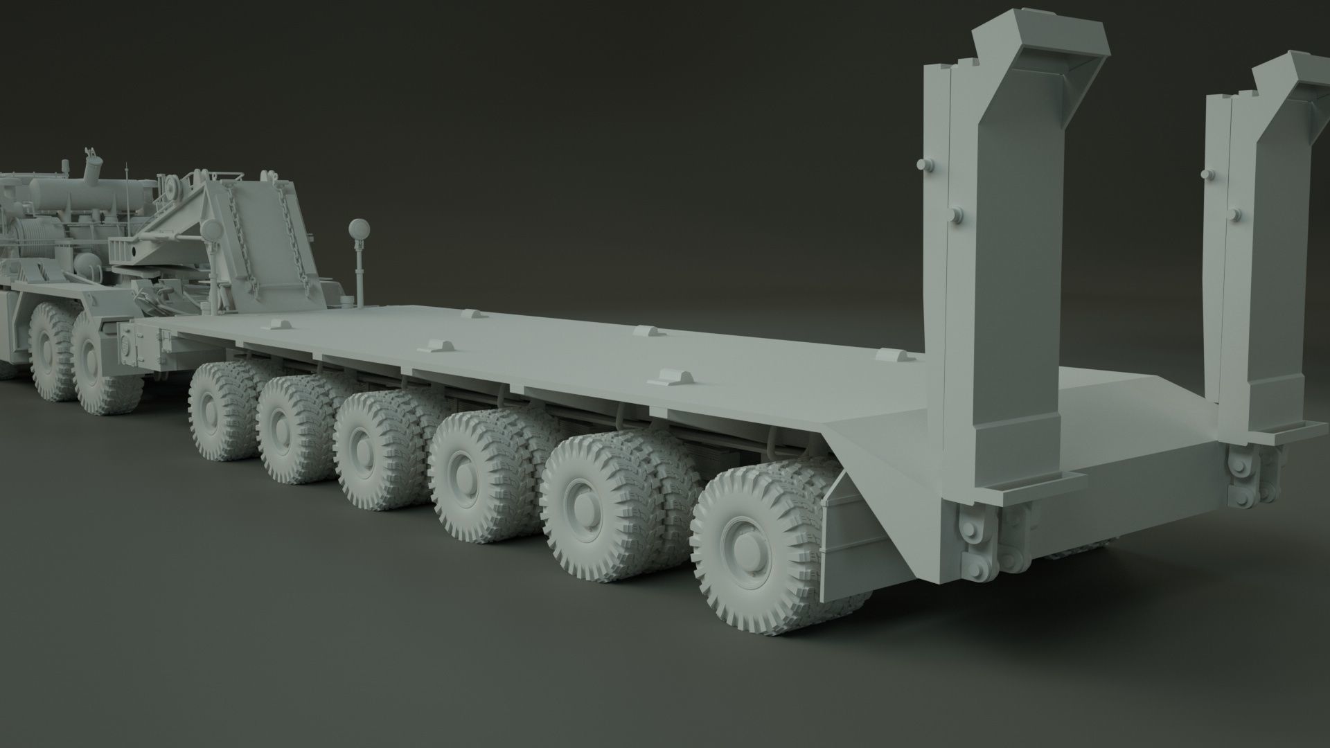Faun Stl 56 Franziska Heavy Tank Transporter 3D model | CGTrader
