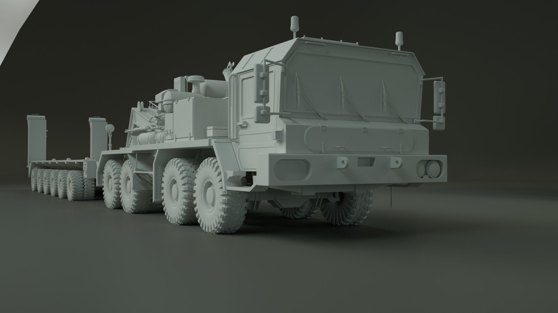Faun Stl 56 Franziska Heavy Tank Transporter 3D model | CGTrader