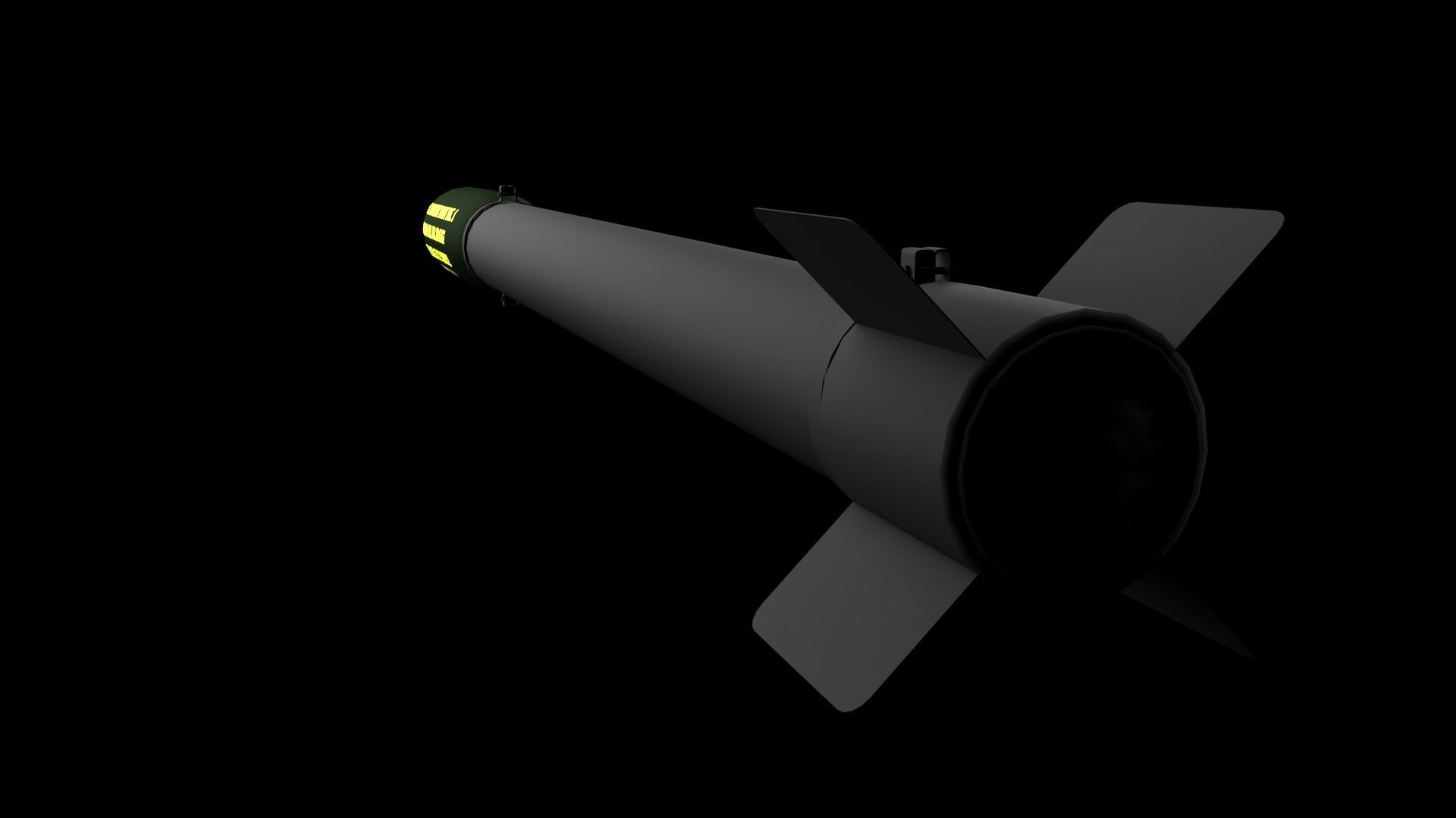 5 Inch MK1 FFAR Rocket incl Smoke trail 3D model | CGTrader