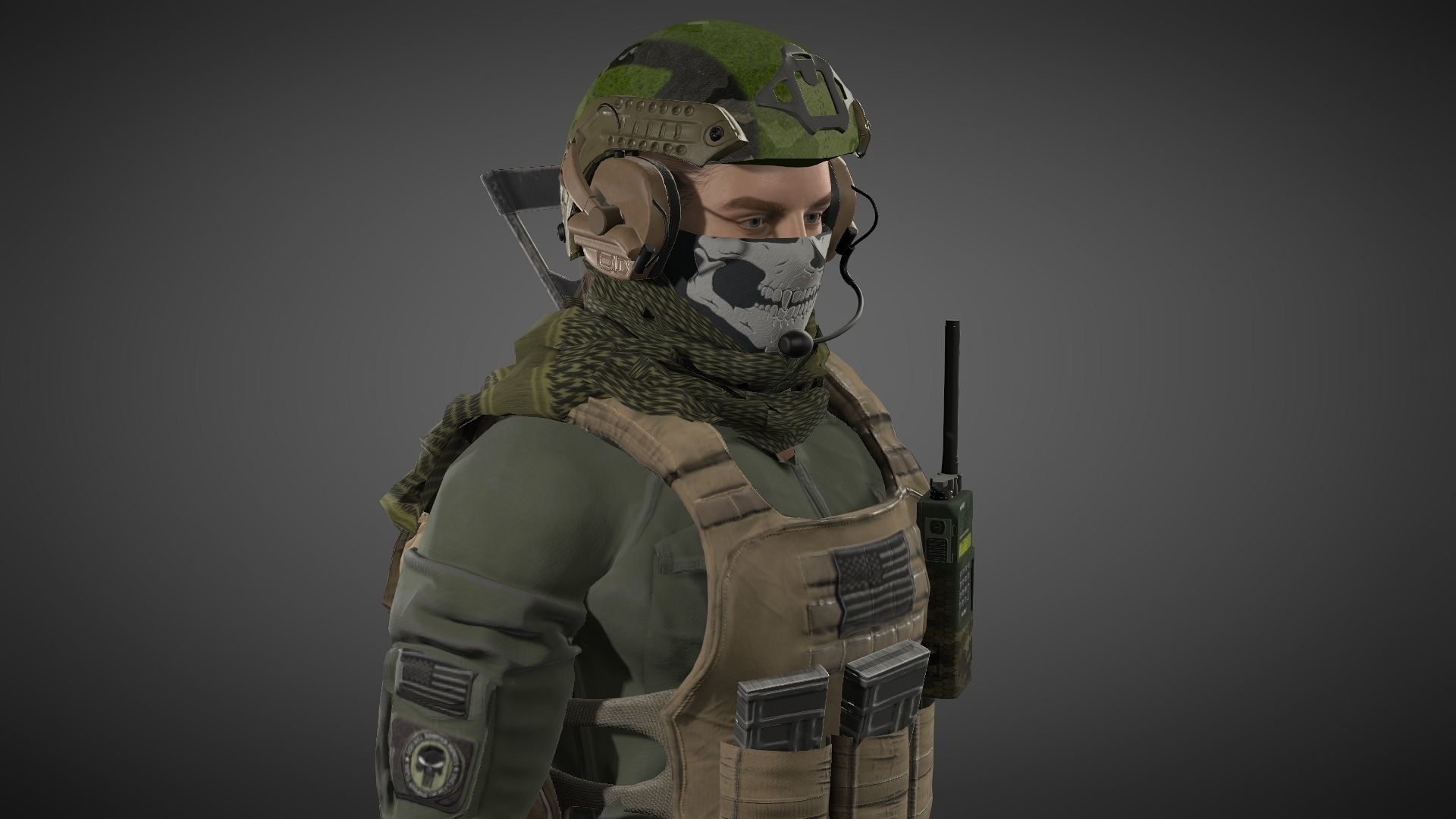 3D model Military lowpoly 3D model soldier VR / AR / low-poly | CGTrader