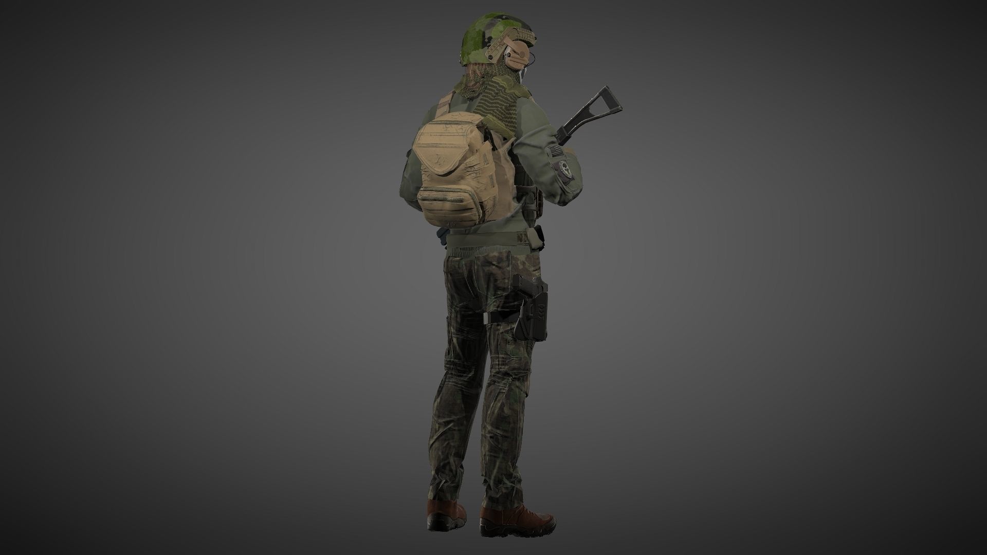 3D model Military lowpoly 3D model soldier VR / AR / low-poly | CGTrader