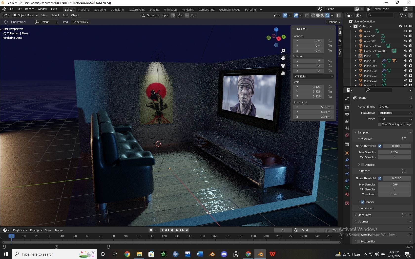 Isometric room free VR / AR / low-poly 3D model | CGTrader