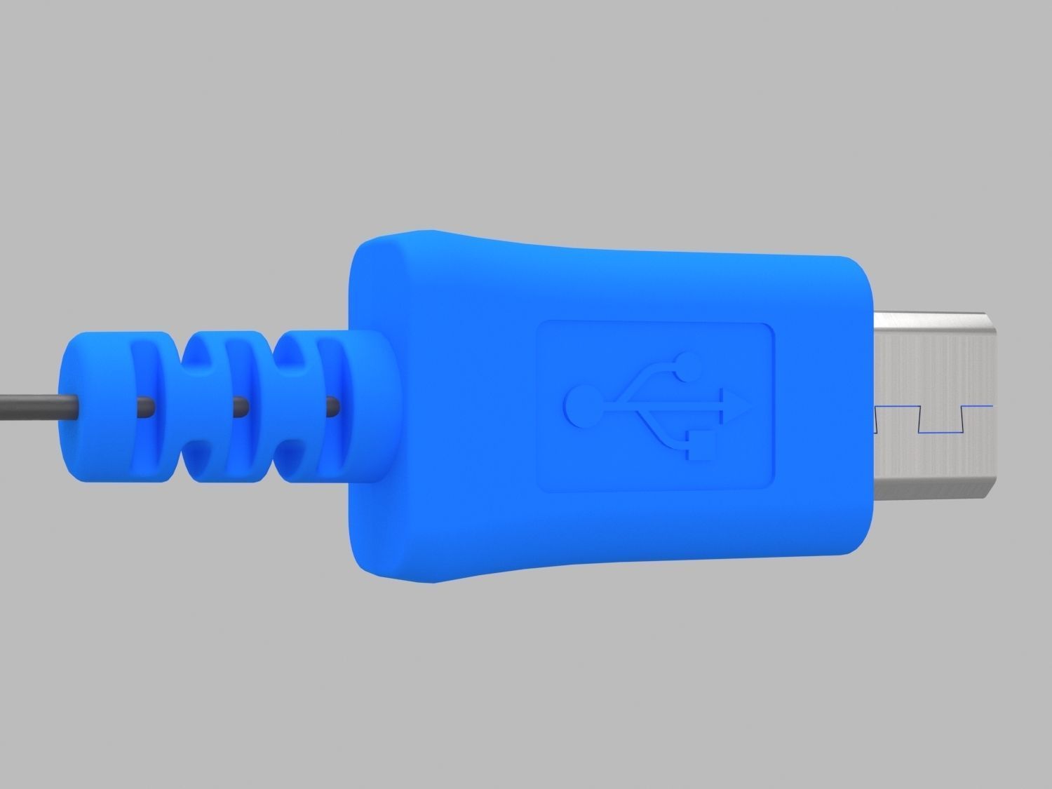 Micro USB Plug 3D model | CGTrader