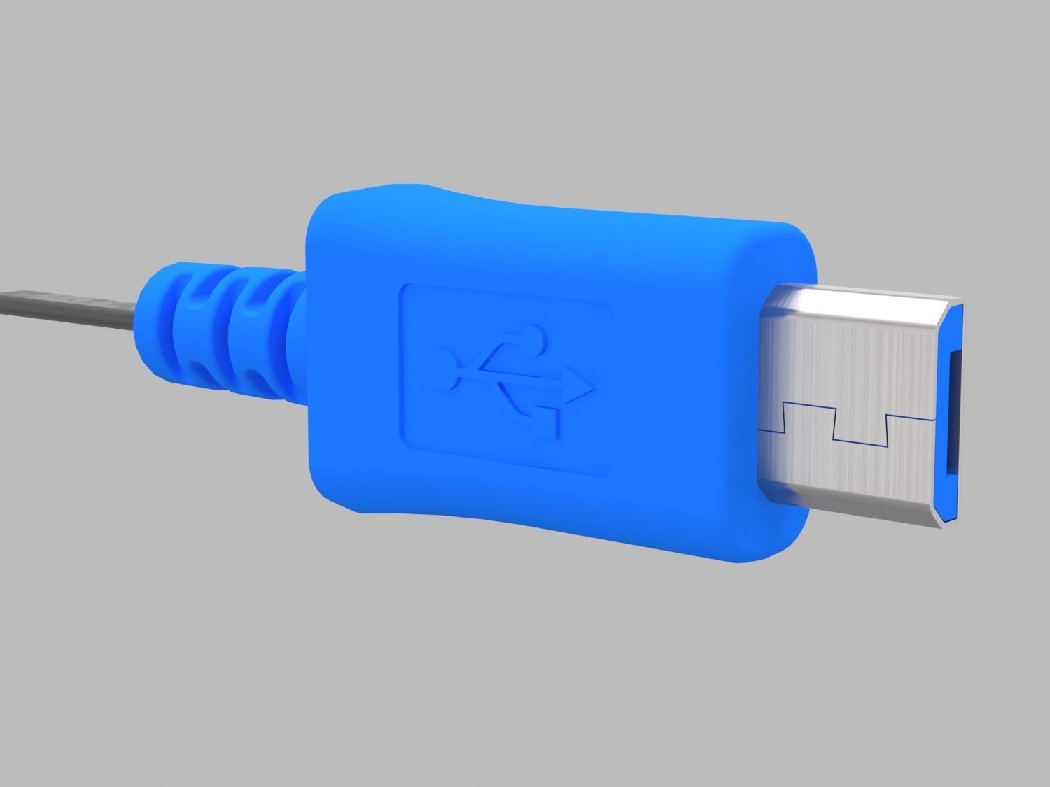 Micro USB Plug 3D model | CGTrader
