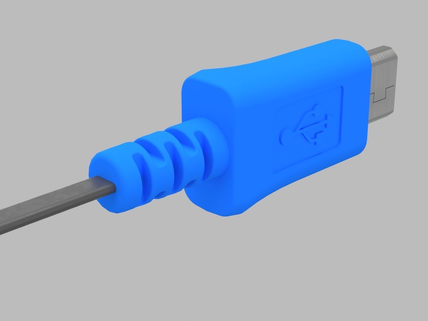 Micro USB Plug 3D model | CGTrader