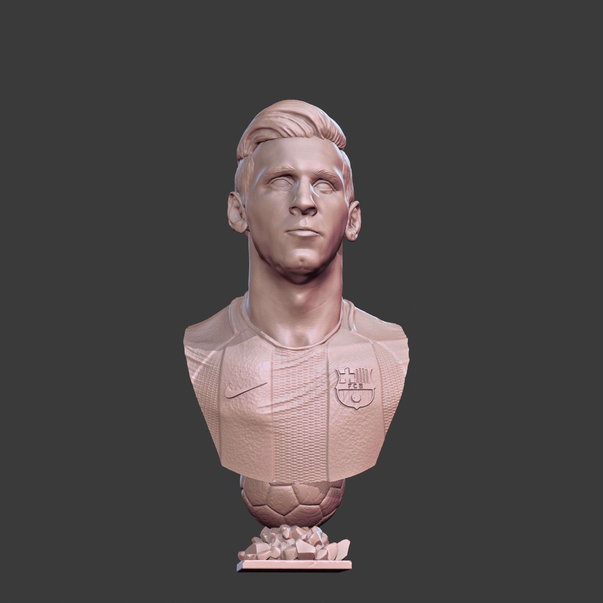 Lionel Messi 3d bust for printing 3D model 3D printable | CGTrader