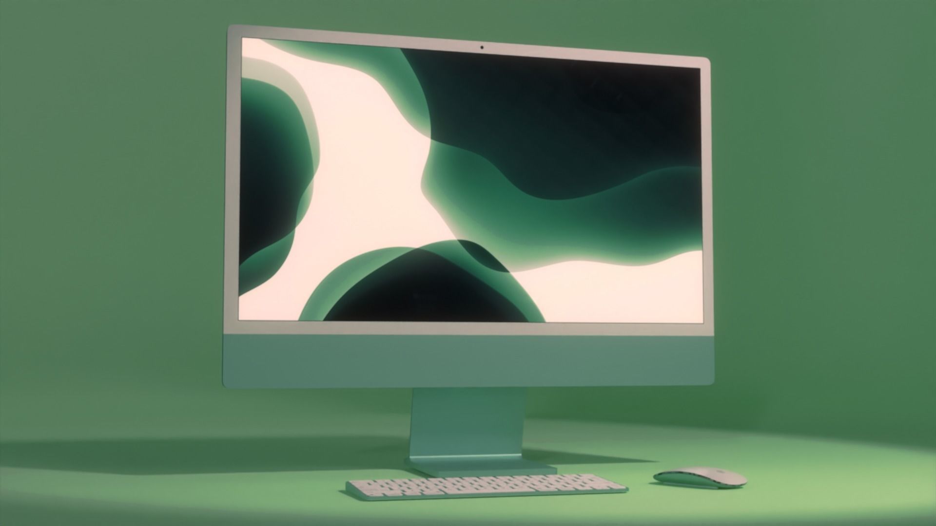 Green iMac M1 2021 free 3D model | CGTrader