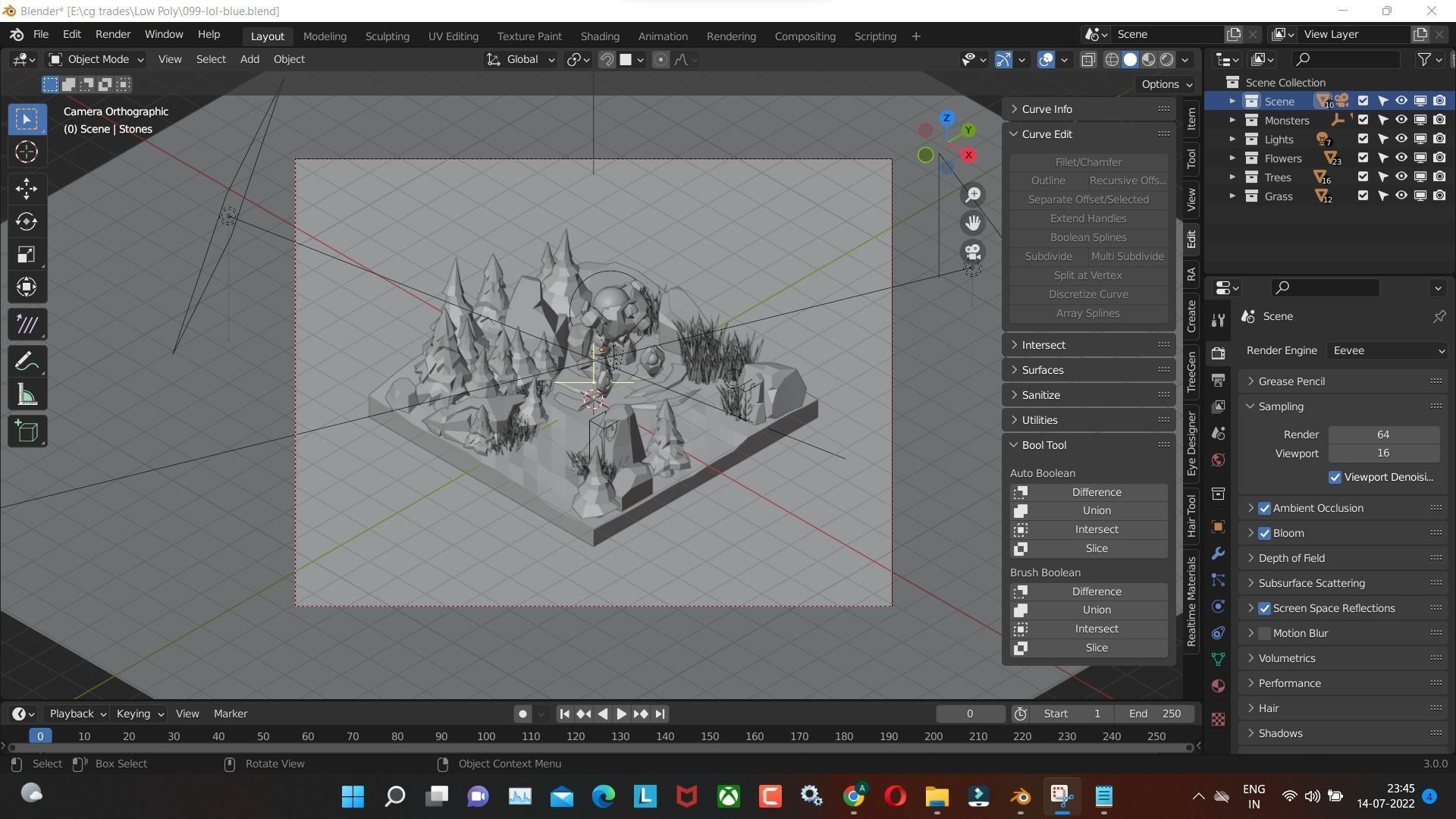 3D model lol blue 3d model Render in blender VR / AR / low-poly | CGTrader