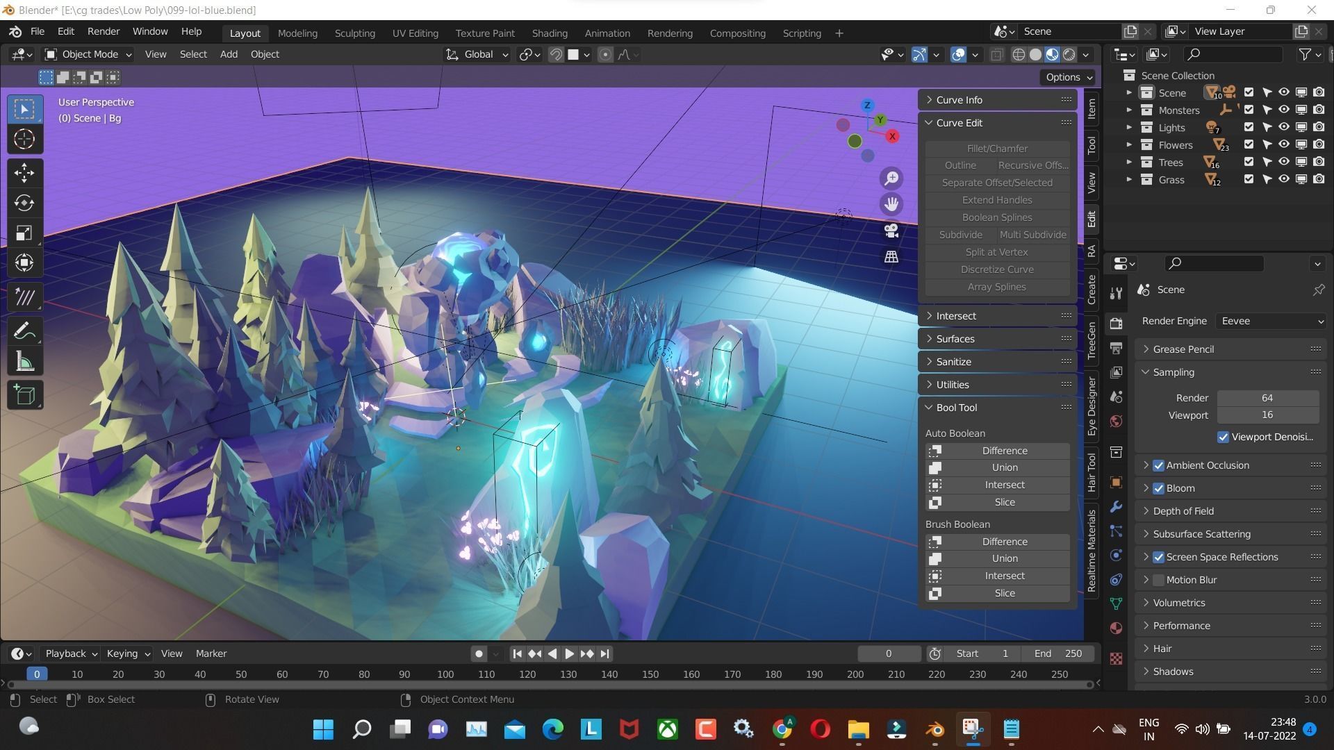 3D model lol blue 3d model Render in blender VR / AR / low-poly | CGTrader