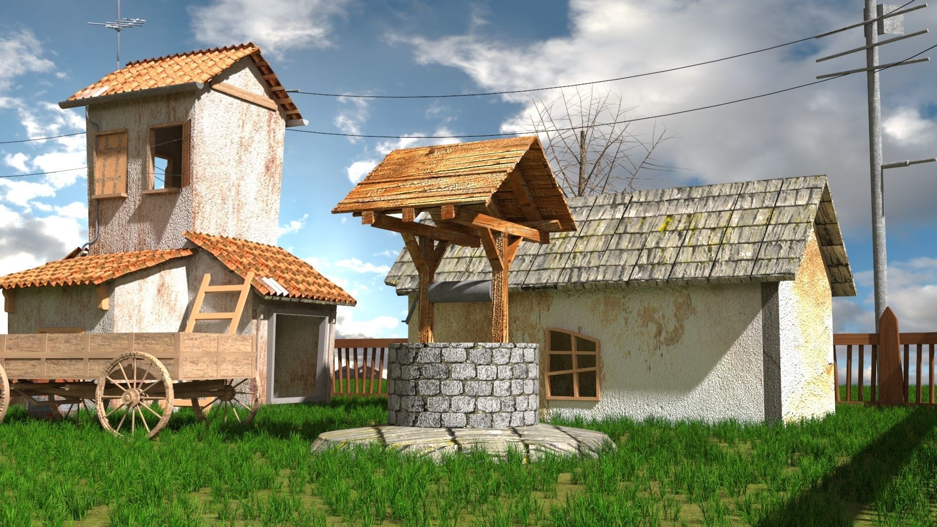 3D model BG Enviroment 3D Model VR / AR / low-poly | CGTrader