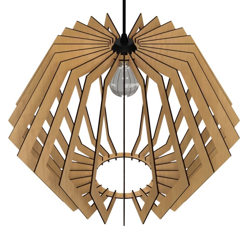 CEILING LIGHT LAMP 3D PRINT AND LASER CUT FILES MODEL 15 3D 3D model 3D ...