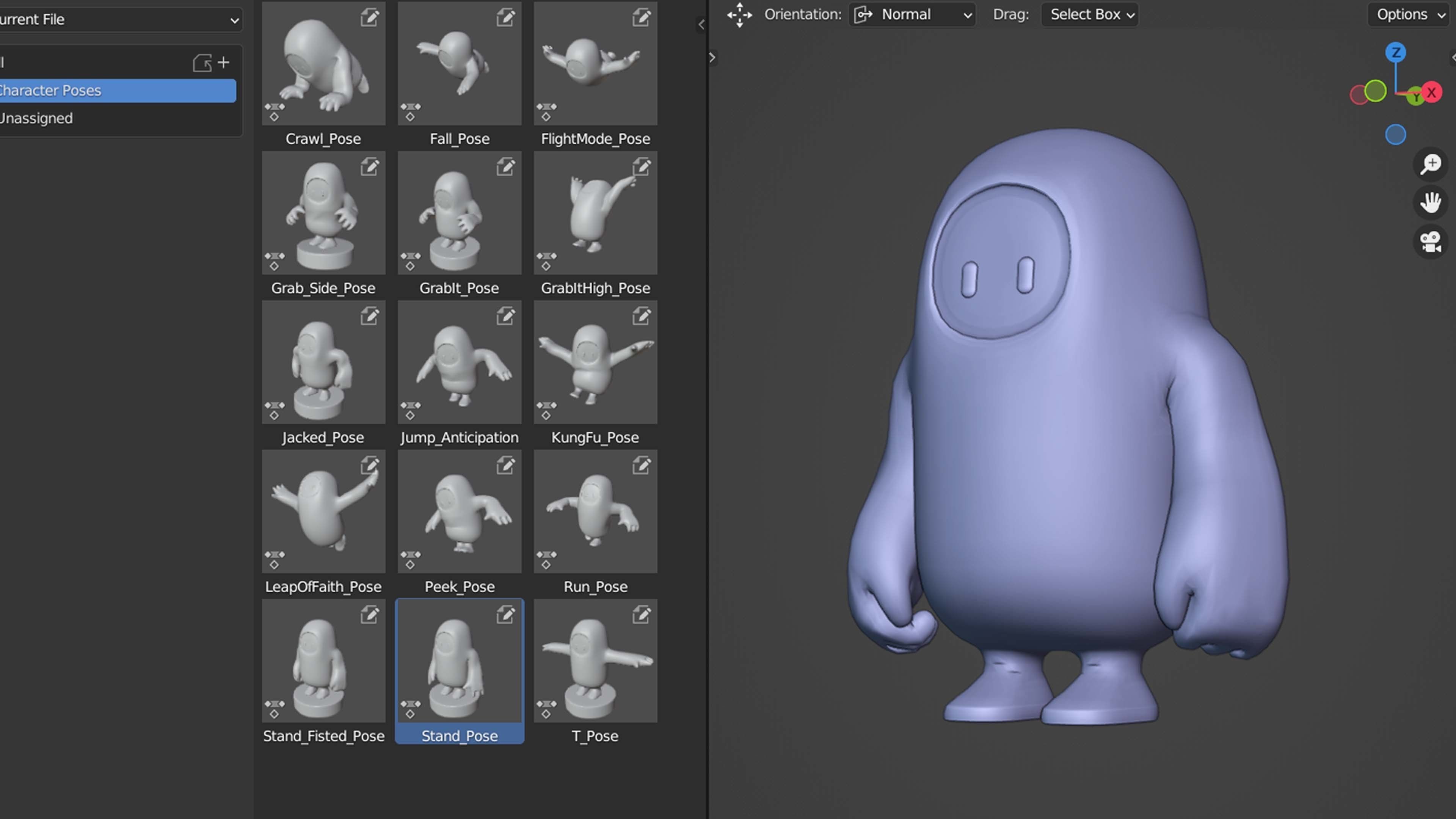 3D model FallGuys Character Rig VR / AR / low-poly | CGTrader