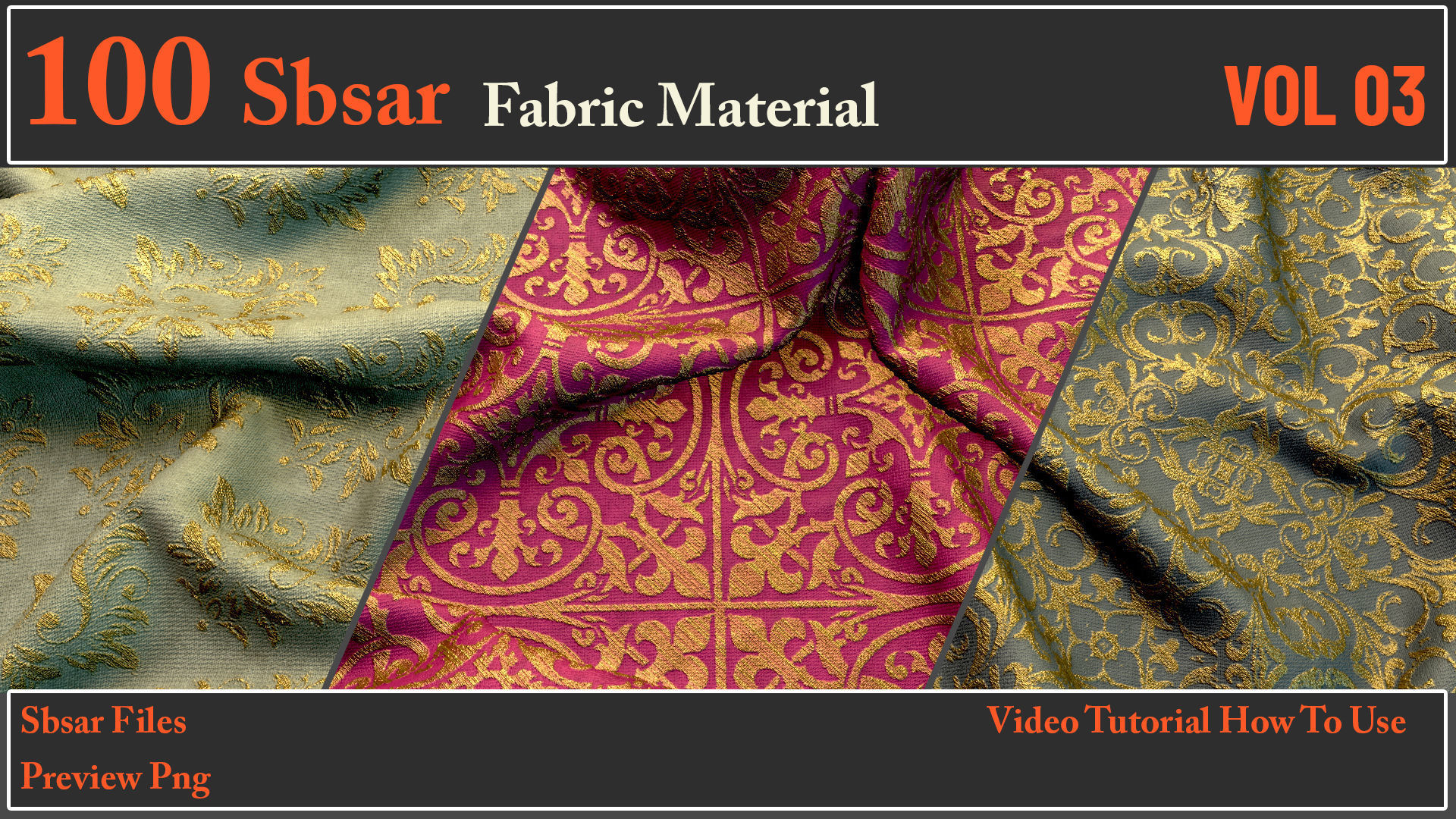 100 SBSAR Files Fabric Materials VOL 03 Texture | CGTrader