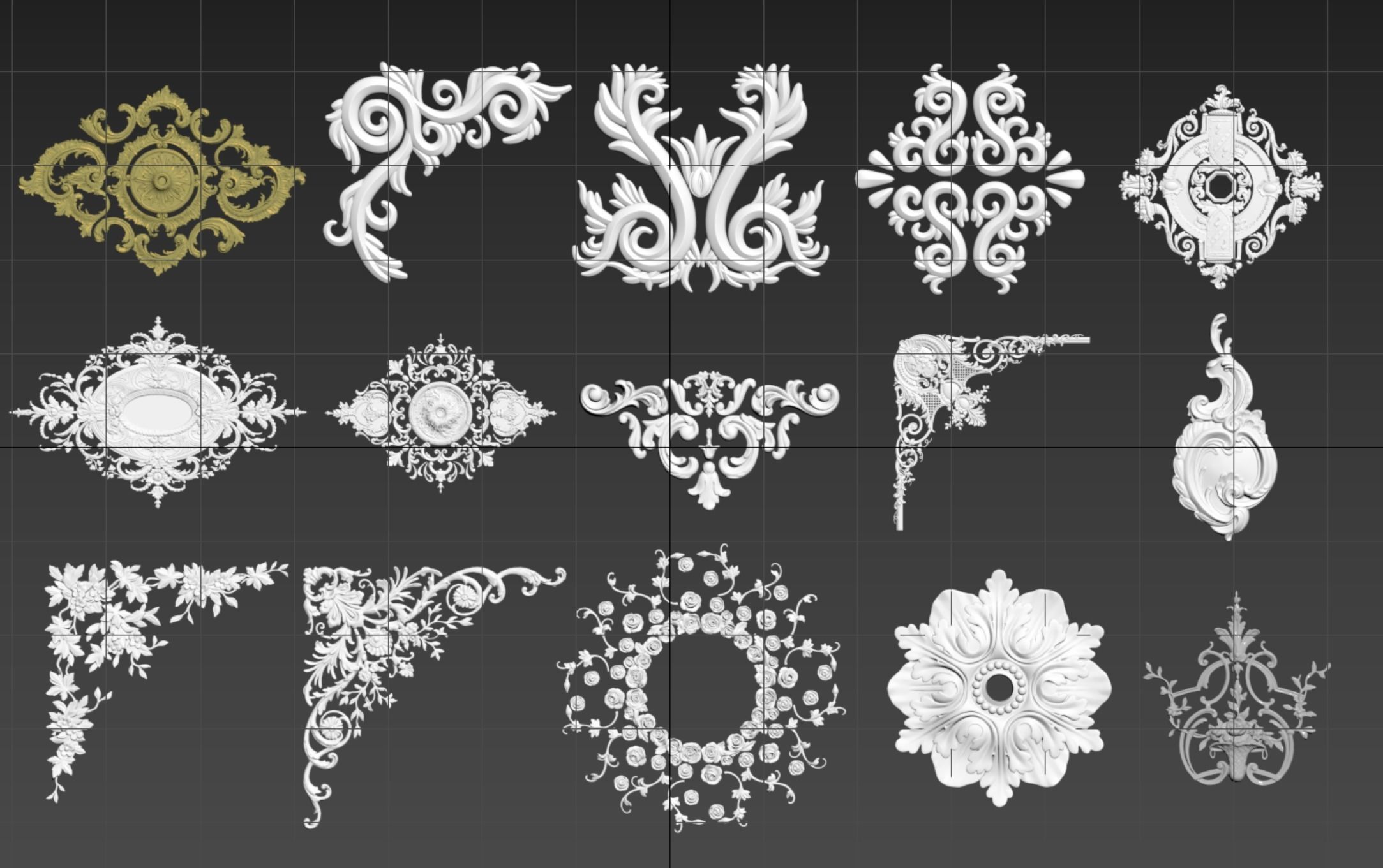 Box-Ornament ornate designs free 3D model | CGTrader