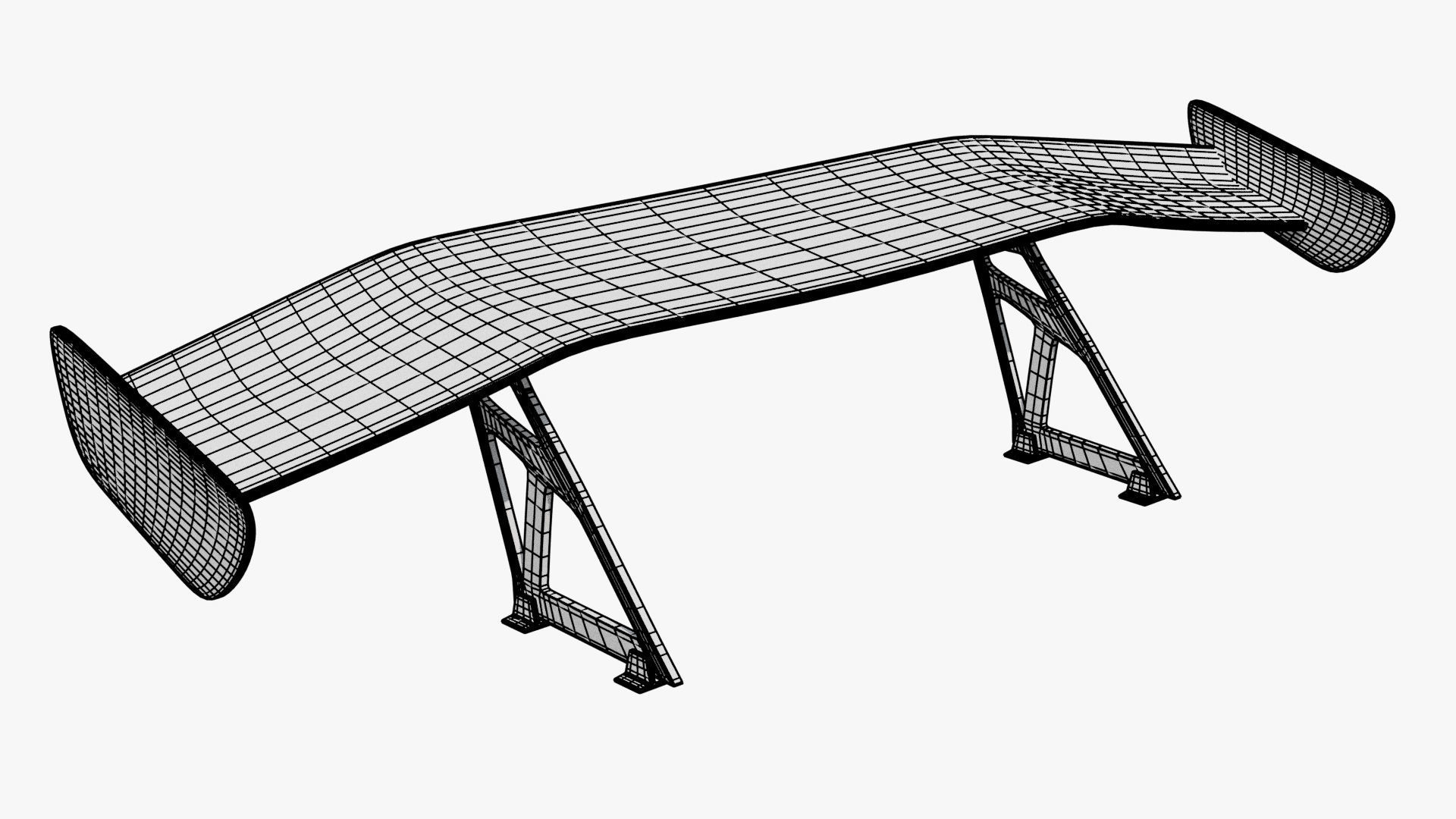 3D model Carbon fiber Car Spoiler VR / AR / low-poly | CGTrader