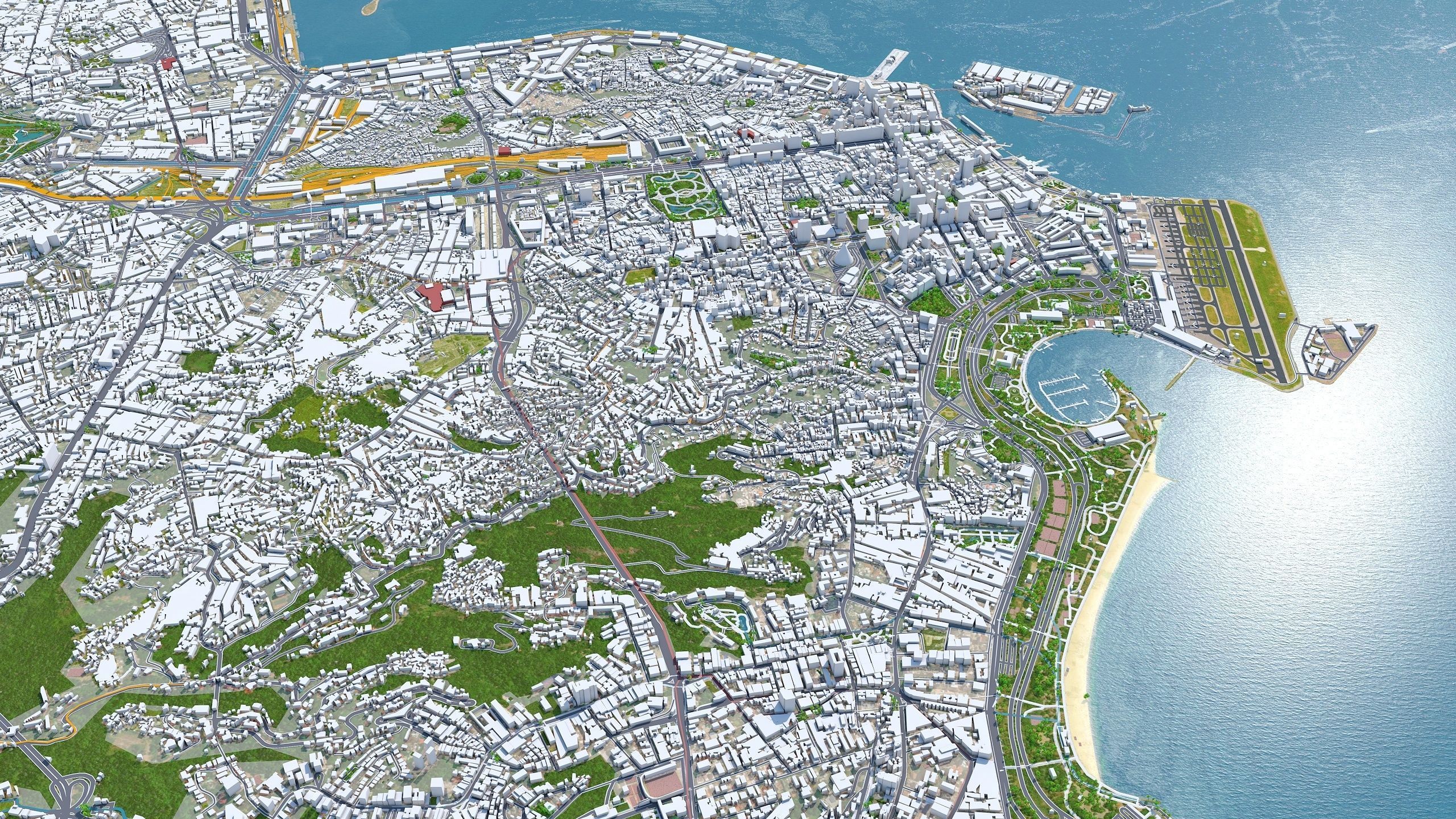 3D model Rio De Janeiro Downtown in Brazil VR / AR / low-poly | CGTrader