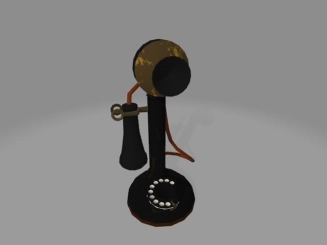 3D model Old-Time Dial Phone VR / AR / low-poly | CGTrader